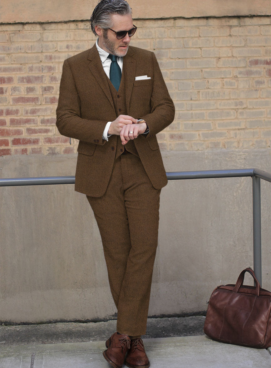 Naples Caffe Brown Tweed Suit – StudioSuits