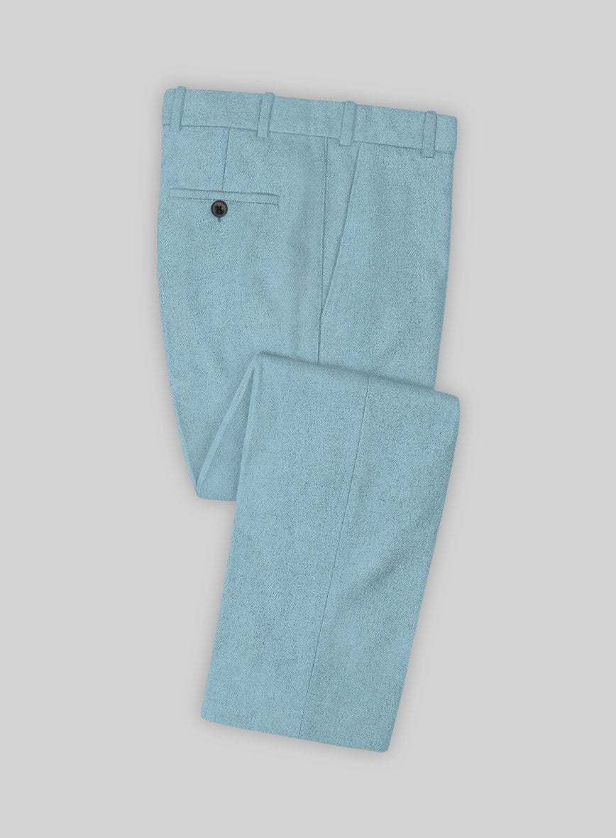 Naples Light Blue Tweed Pants – StudioSuits