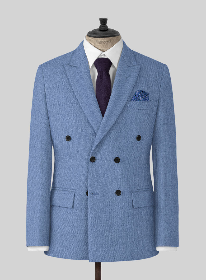 Naples Retro Blue Tweed Jacket – StudioSuits