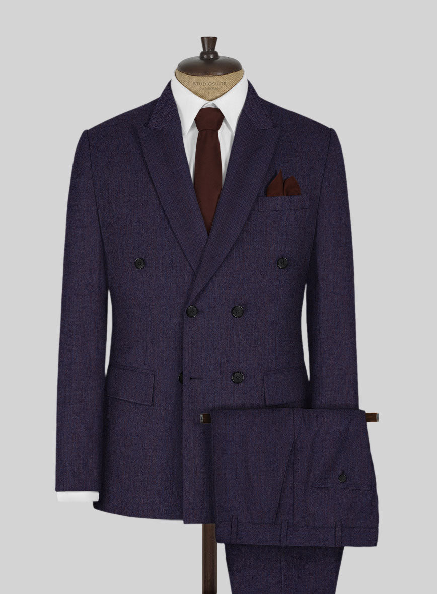 Napolean Eggplant Wool Suit – StudioSuits