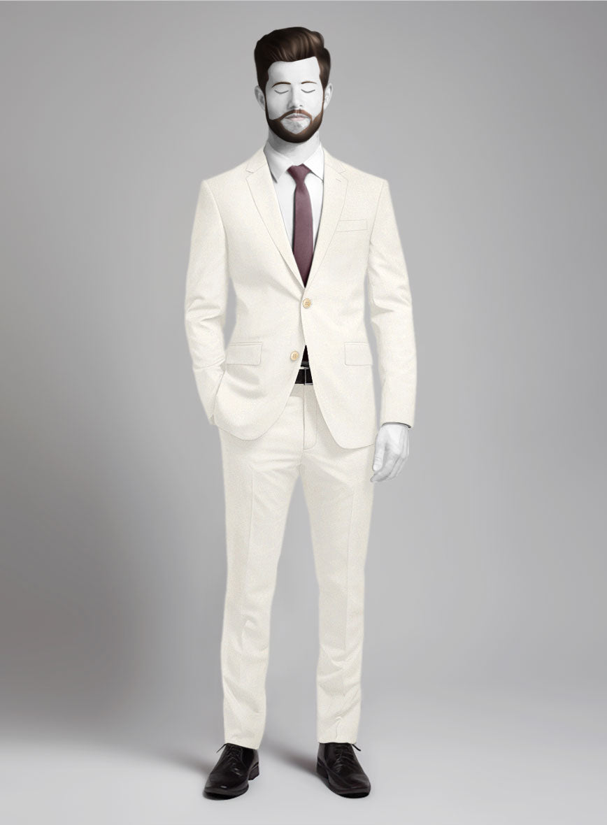 Napolean Ivory Wool Suit – StudioSuits