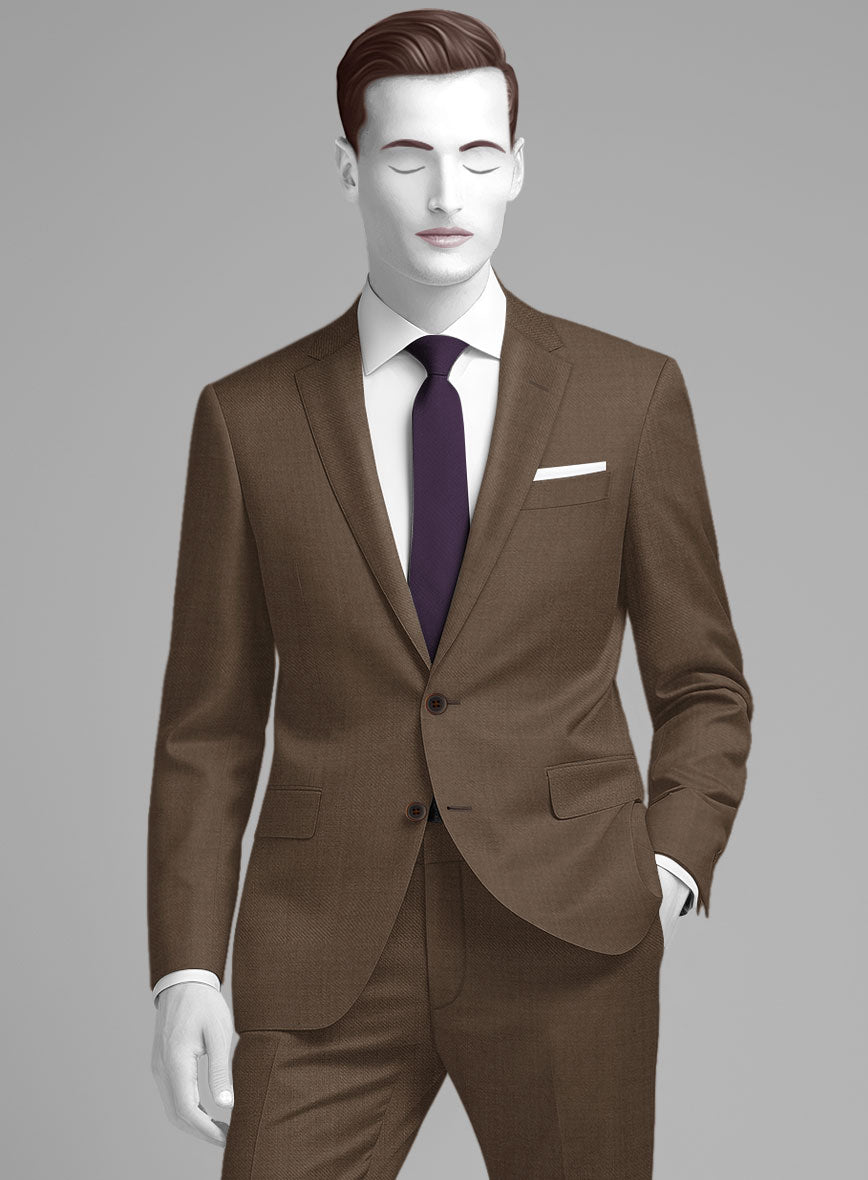Napolean Brown Wool Suit – StudioSuits