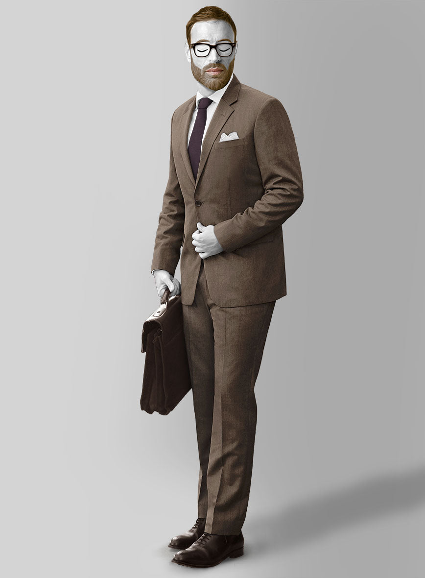 Napolean Brown Wool Suit – StudioSuits