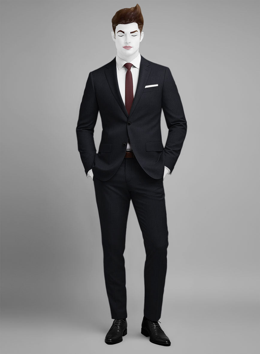 Napolean Midnight Wool Suit – StudioSuits