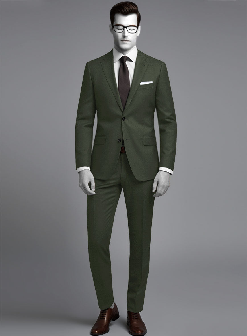 Napolean Military Green Wool Suit – StudioSuits