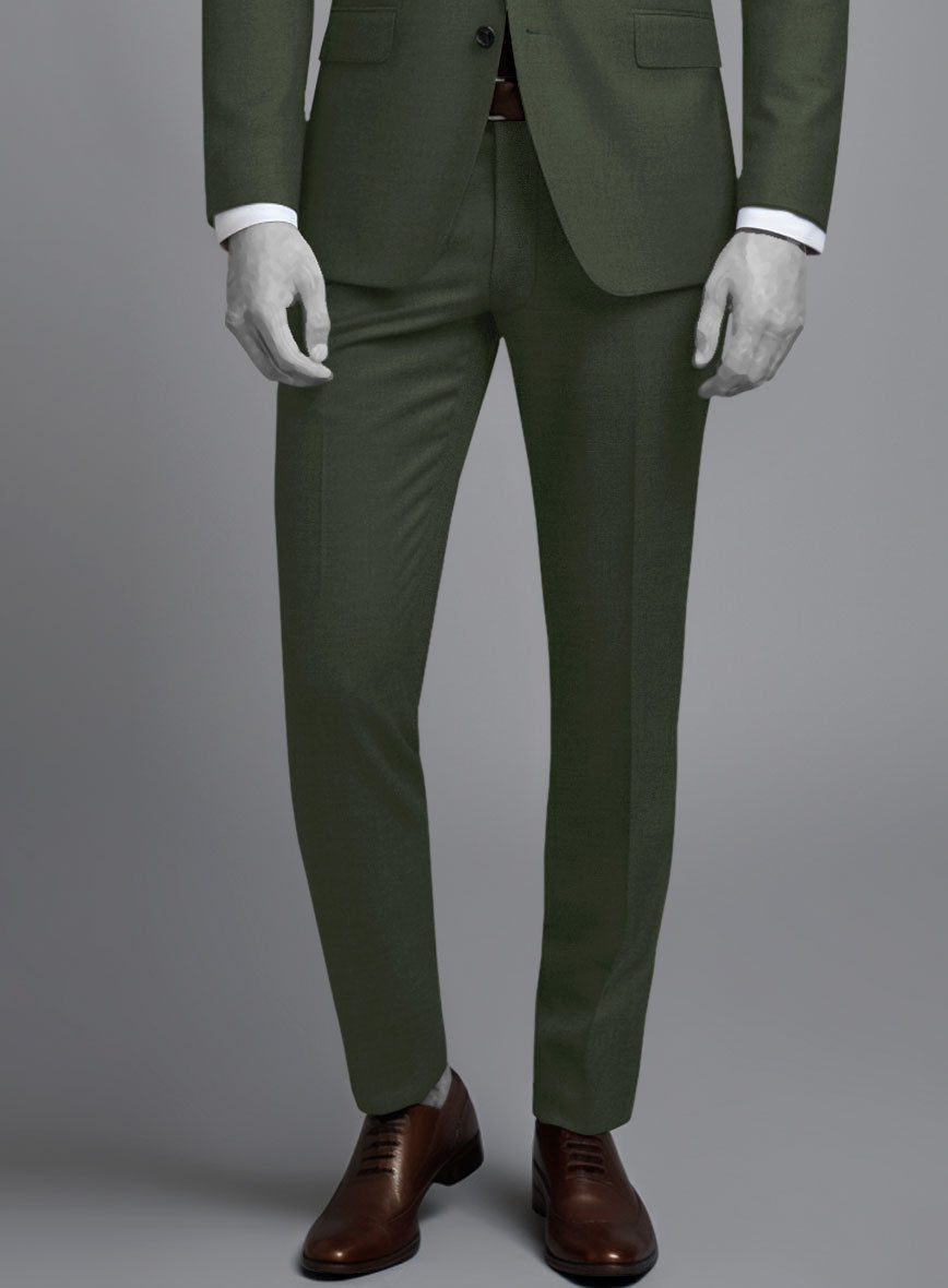 Napolean Military Green Wool Suit – StudioSuits