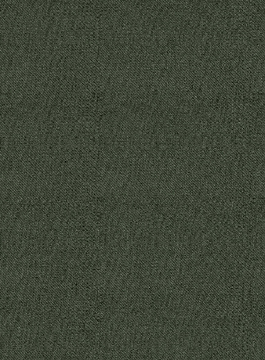 Napolean Military Green Wool Tuxedo Jacket – StudioSuits