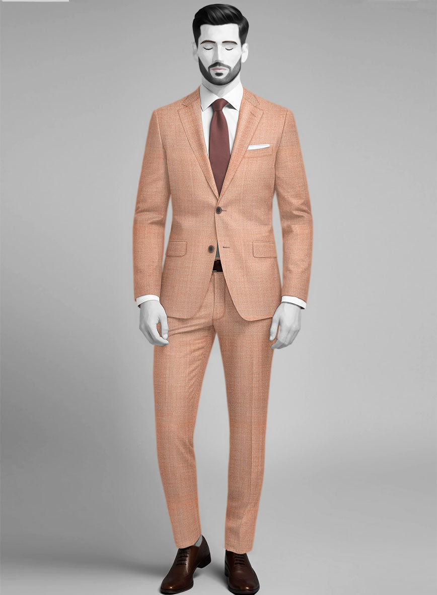 Napolean Spring Salmon Pink Wool Suit – StudioSuits