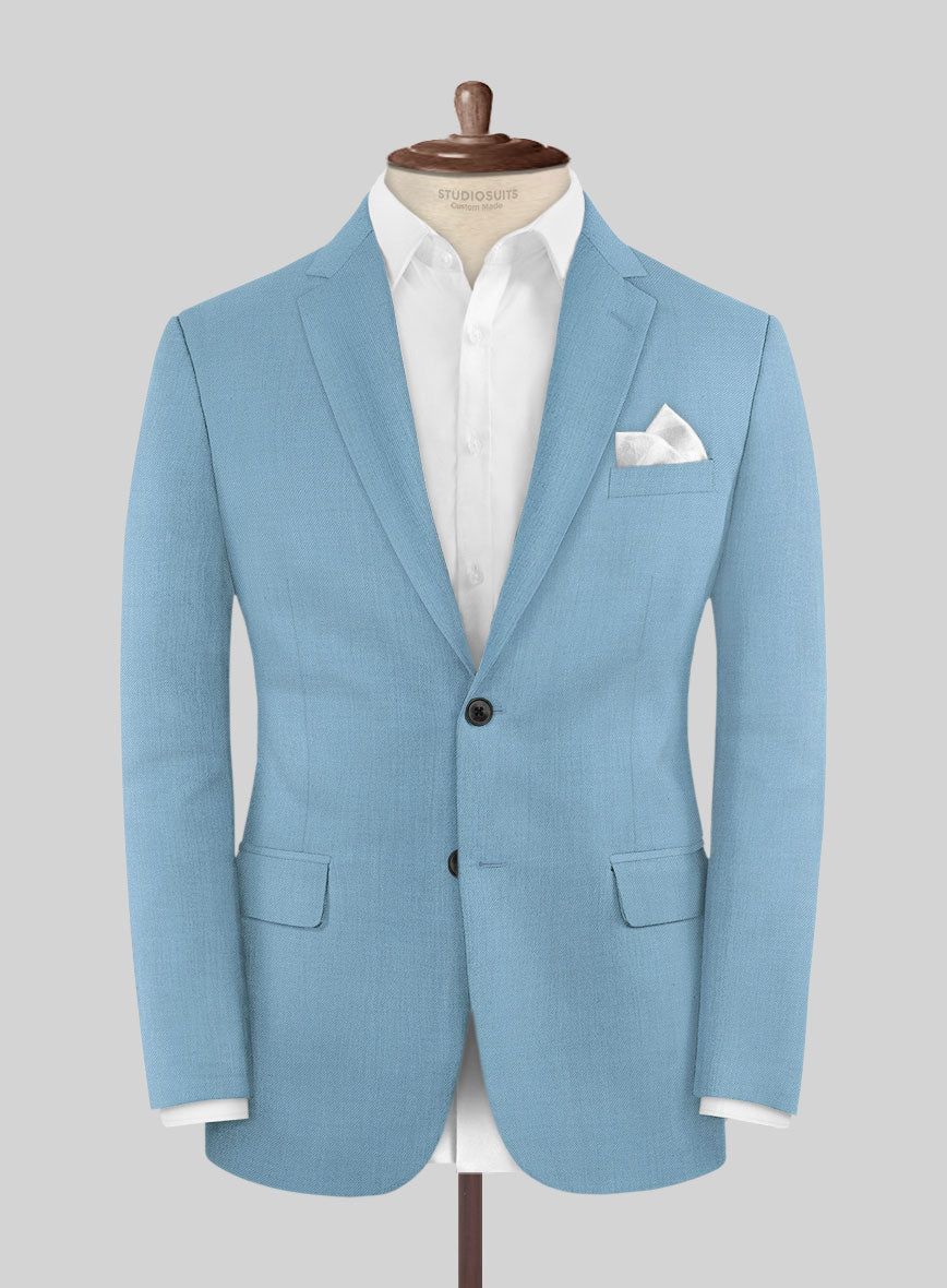 Napolean Taj Blue Wool Jacket – StudioSuits