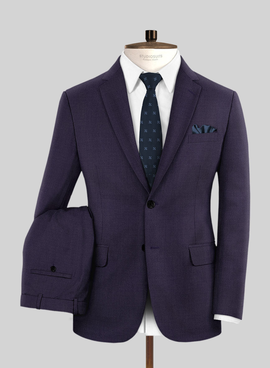 Napolean Eggplant Wool Suit – StudioSuits
