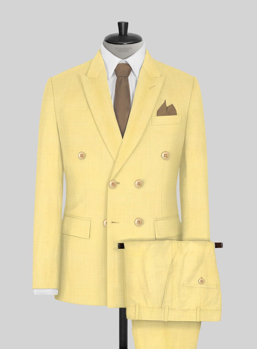 Napolean Yellow Wool Suit – StudioSuits