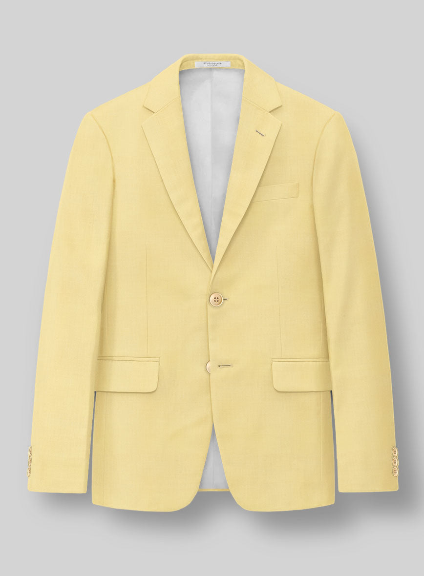 Napolean Yellow Wool Jacket – StudioSuits