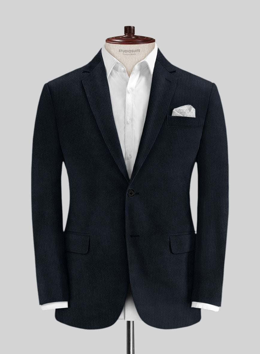 Navy Blue Corduroy Suit – StudioSuits