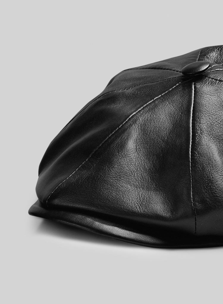 Newsboy Leather Cap – StudioSuits