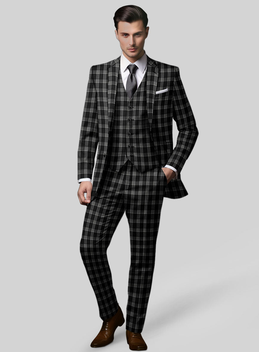 Noble Amalia Black Wool Suit – StudioSuits