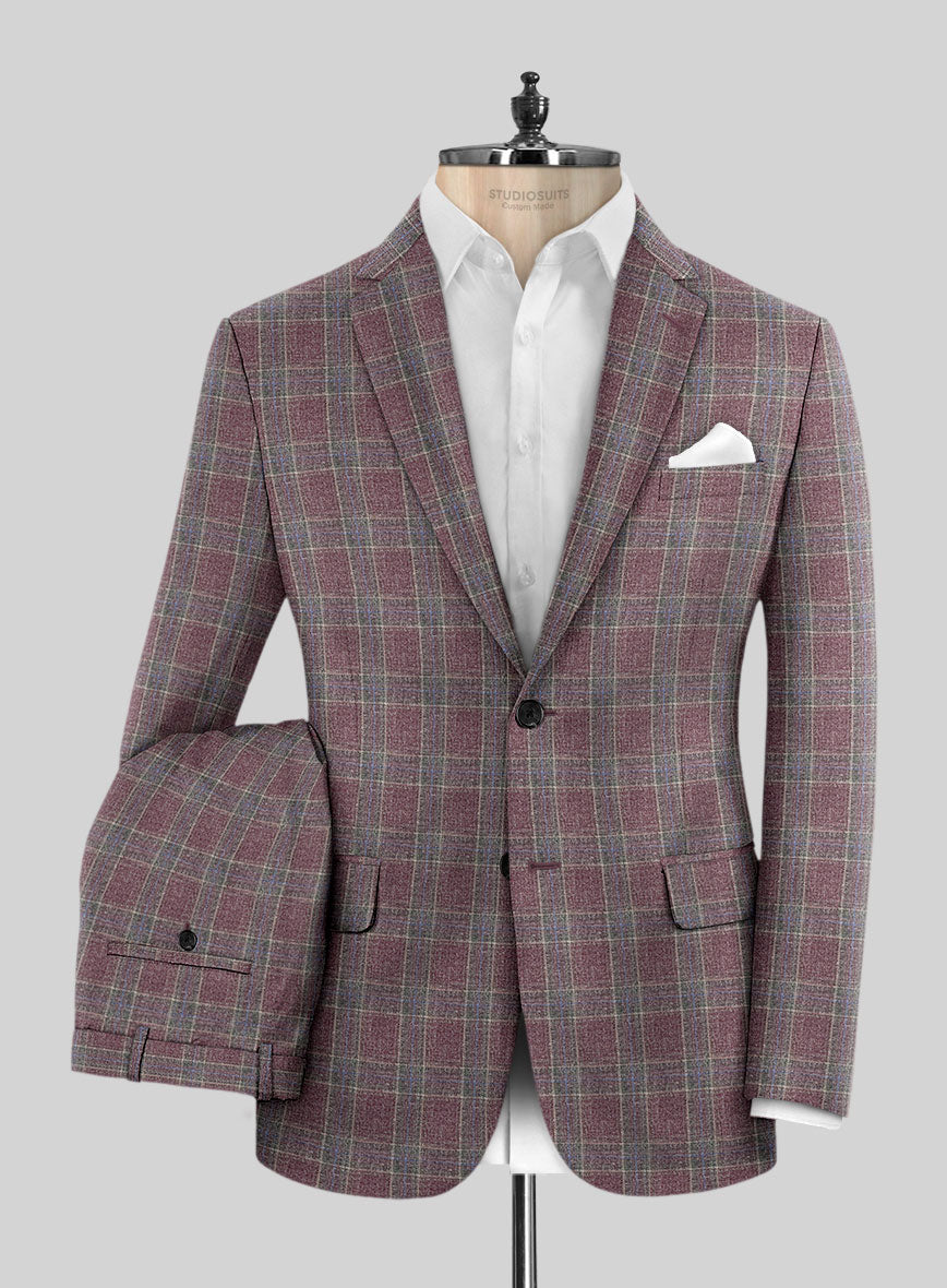 Noble Anton Check Wool Silk Linen Suit – StudioSuits