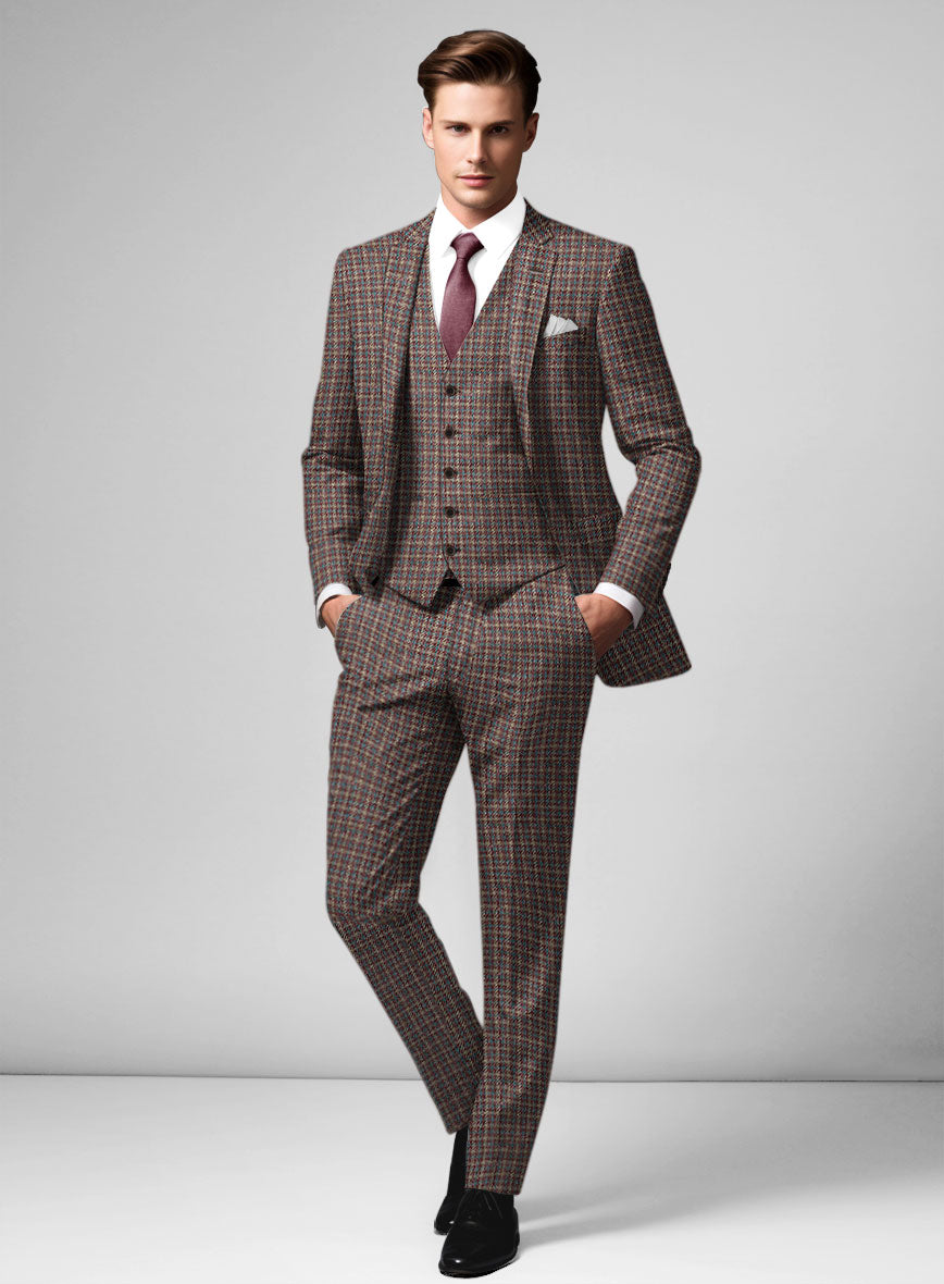 Noble Gabriela Check Wool Silk Linen Suit – StudioSuits
