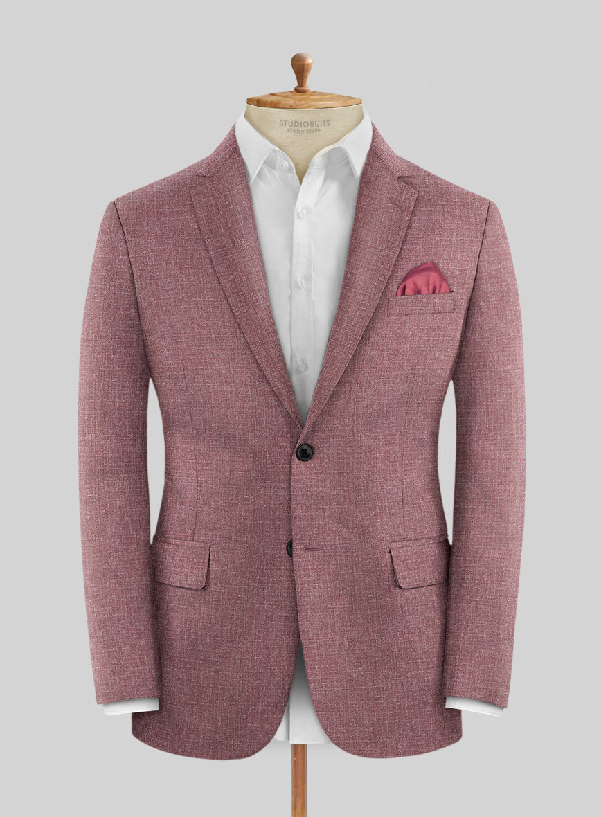 Noble Mauve Wool Silk Linen Jacket – StudioSuits