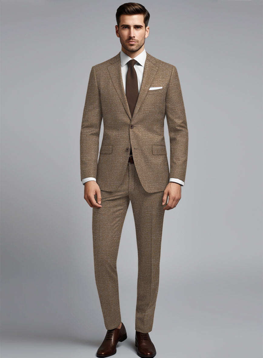 Noble Brown Wool Silk Linen Suit – StudioSuits