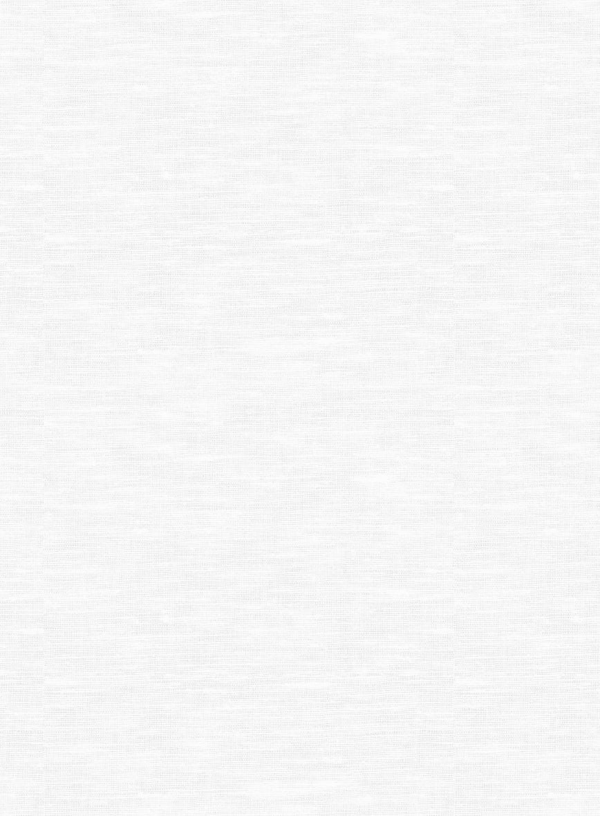 Pure White Linen Penguin Embroidered Shirt – StudioSuits