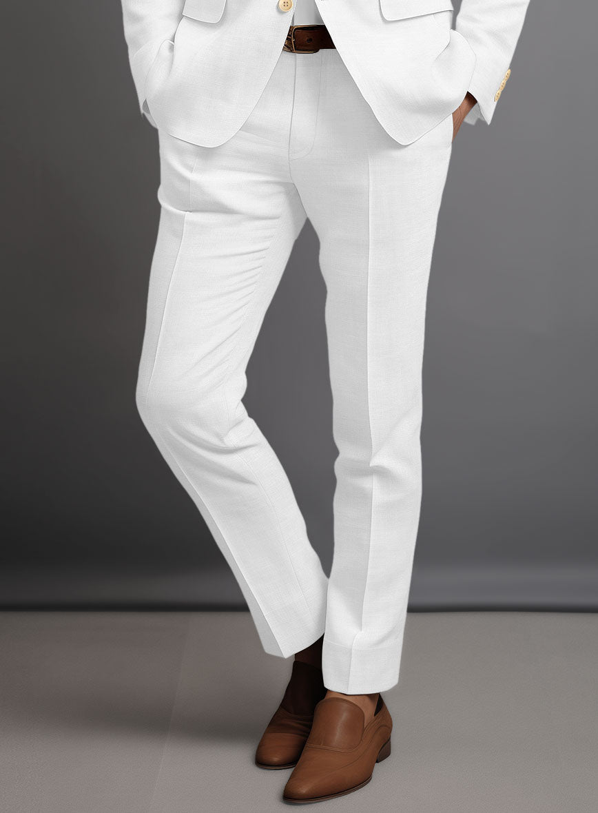 Linen White Suit – StudioSuits