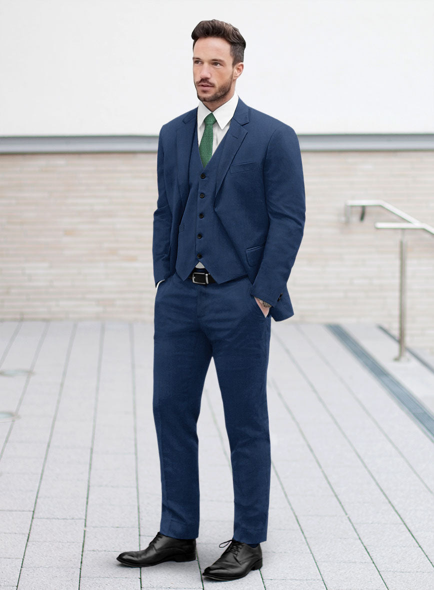 Reda Cobalt Blue Wool Suit – StudioSuits