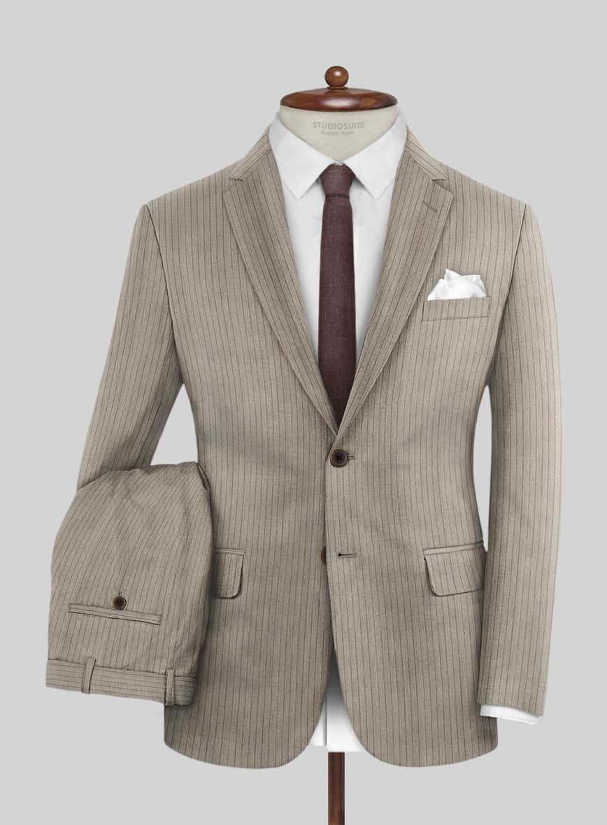 Reda Tibaro Brown Stripe Wool Suit – StudioSuits