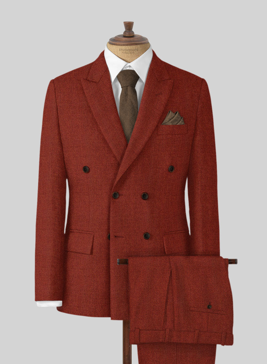 Naples Rustic Dapper Tweed Double Breasted Suit – StudioSuits