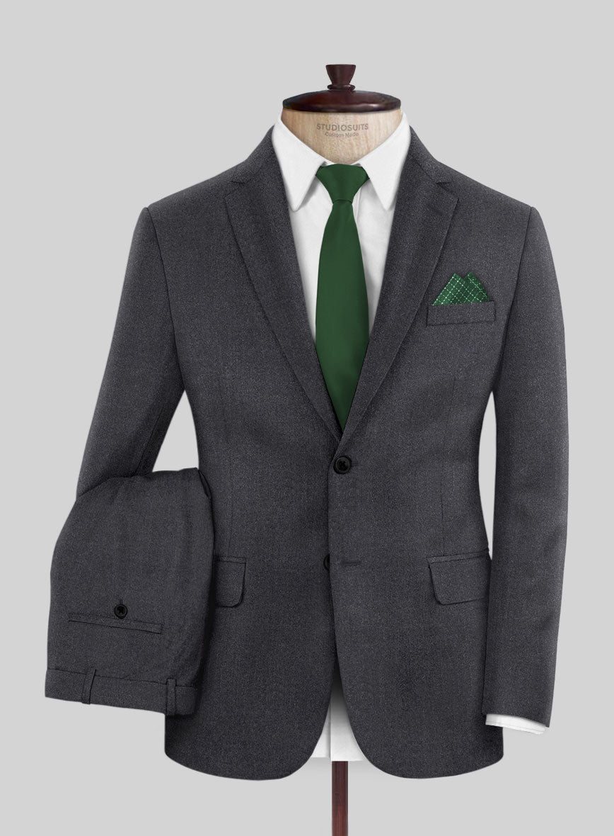 Scabal Sapphire Gray Wool Suit – StudioSuits