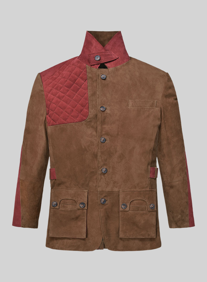 Safari Hickory Suede Leather Blazer – StudioSuits
