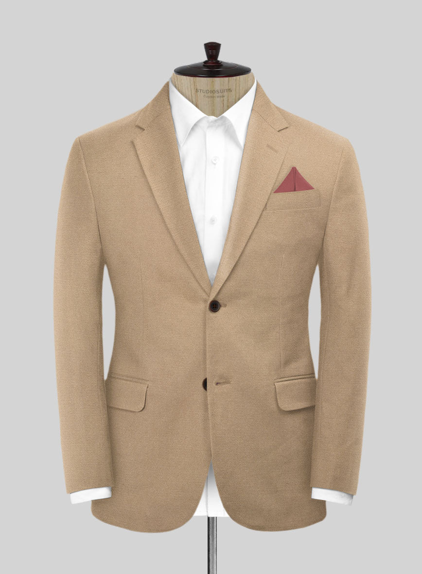 Scabal Beige Cashmere Cotton Jacket – StudioSuits