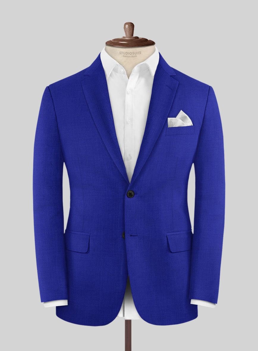 Scabal Cobalt Blue Wool Jacket – StudioSuits