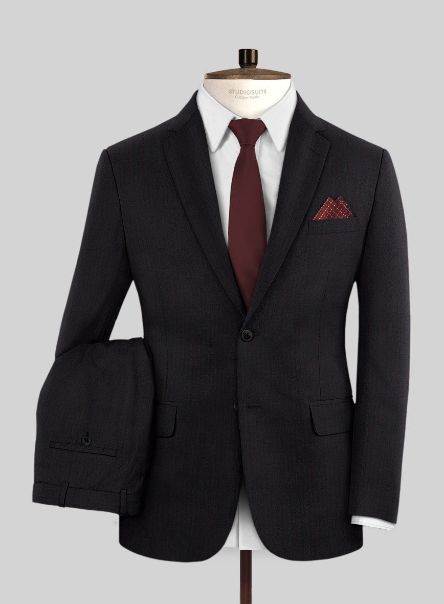 Scabal Cosmopolitan Stripe Pando Blue Wool Suit – StudioSuits