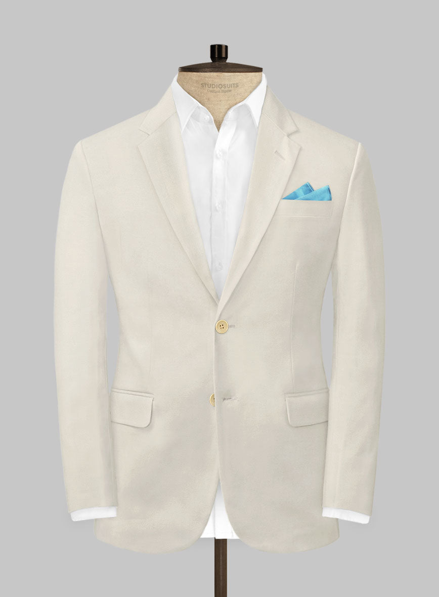Scabal Light Fawn Cotton Stretch Jacket – StudioSuits