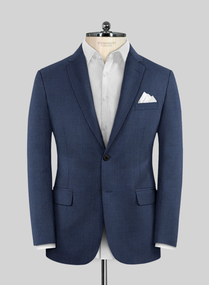 Scabal Londoner Indigo Blue Wool Jacket – StudioSuits
