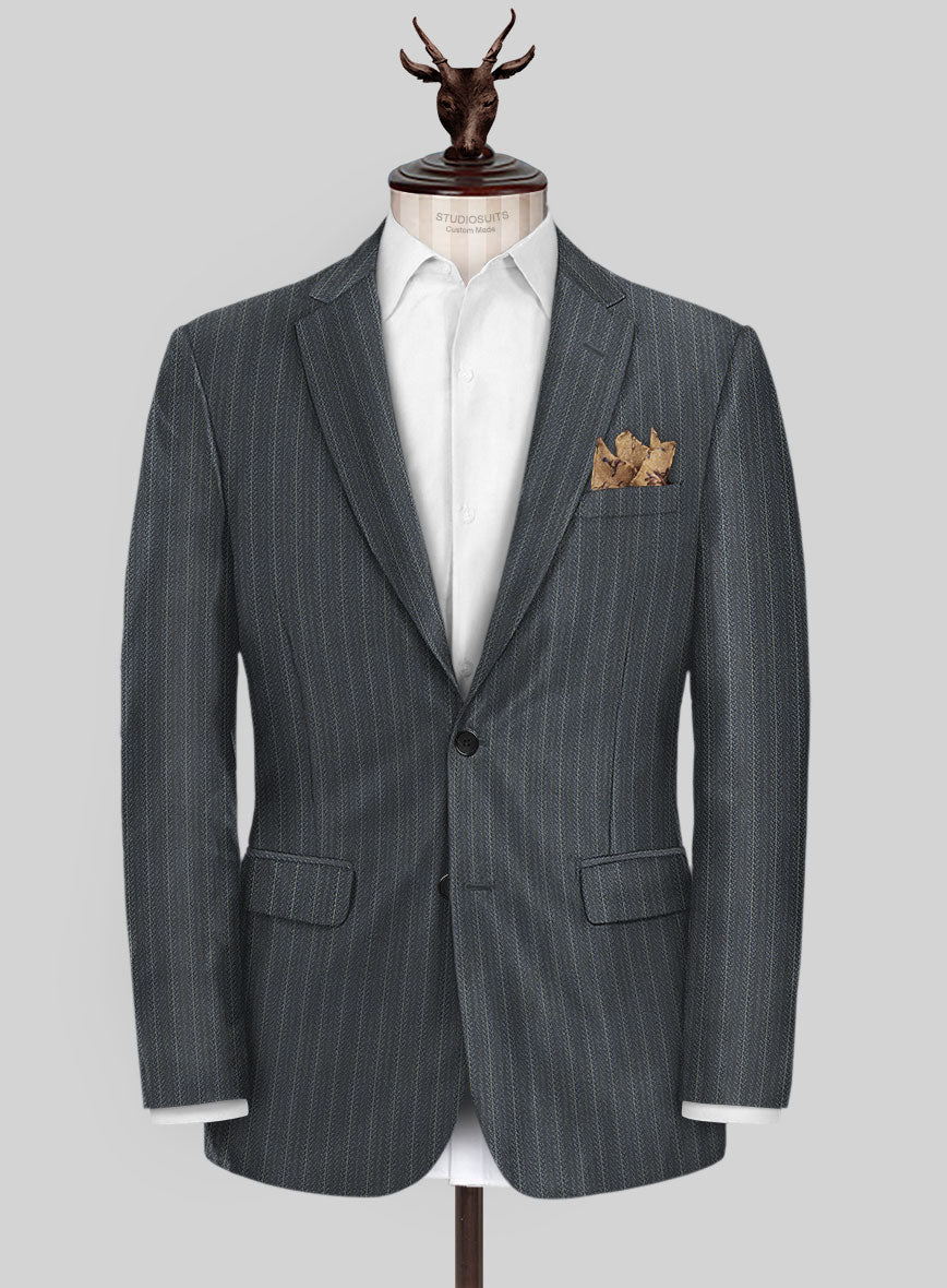 Scabal Londoner Metra Gray Wool Jacket – StudioSuits