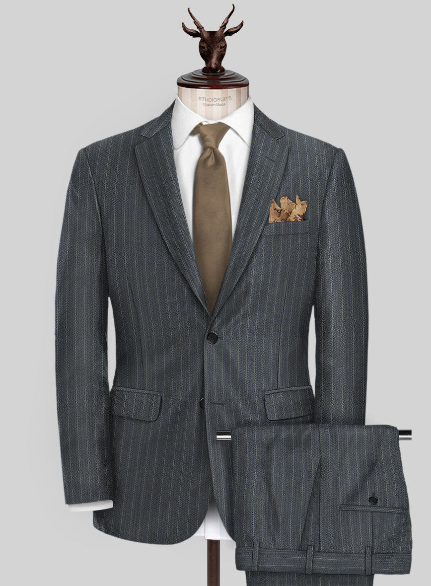 Scabal Londoner Metra Gray Wool Suit – StudioSuits