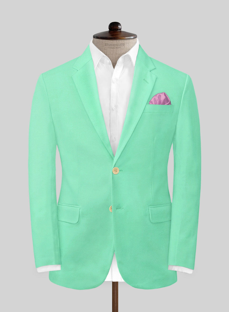 Scabal Pastel Green Cotton Stretch Jacket – StudioSuits
