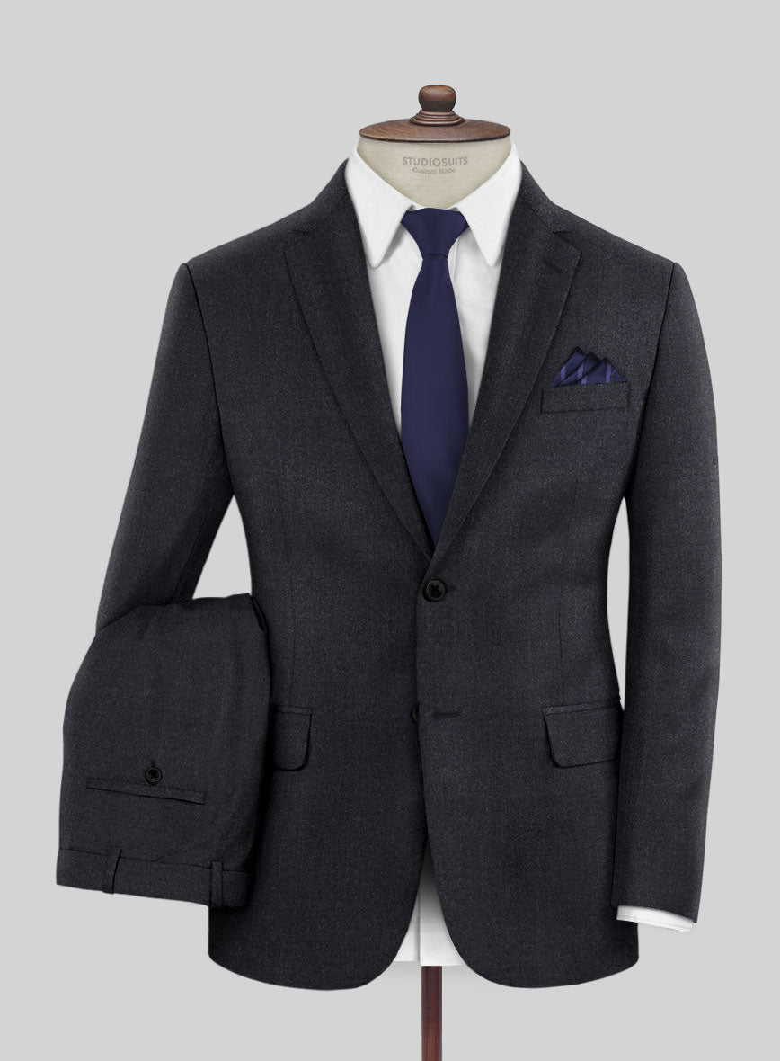 Scabal Sapphire Dark Gray Wool Suit – StudioSuits