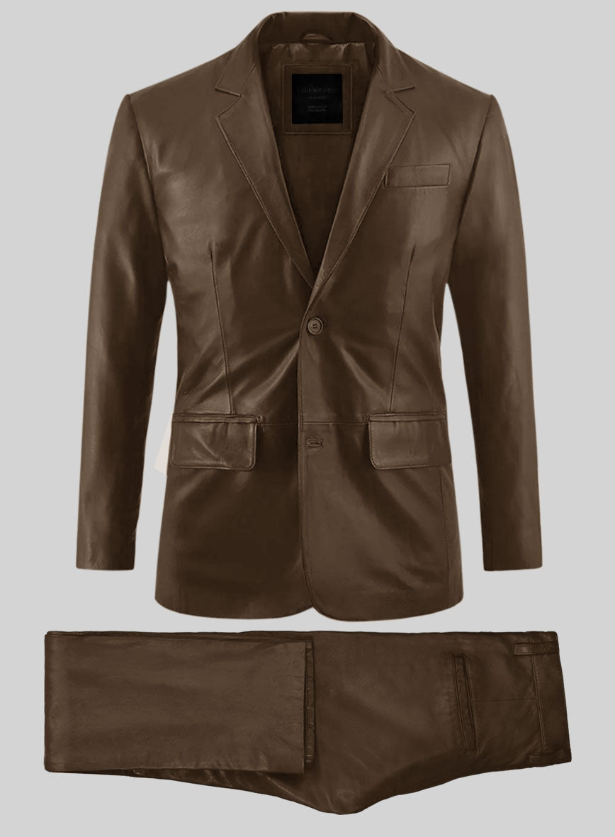 Scottish Brown Leather Suit – StudioSuits