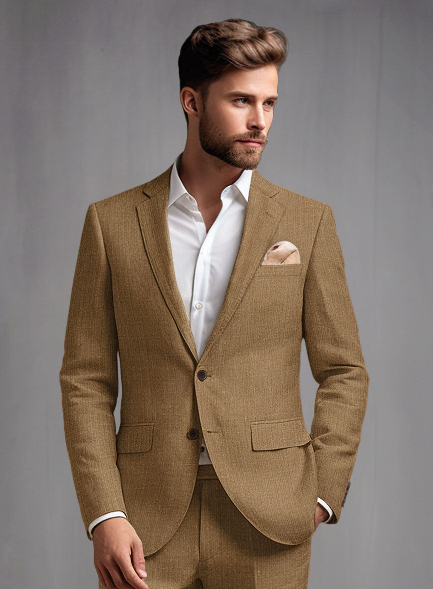 Sepia Brown Linen Suit – StudioSuits
