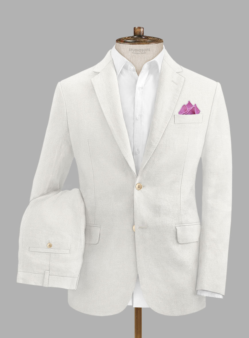Solbiati Art Du Lin Ivory Linen Suit – StudioSuits