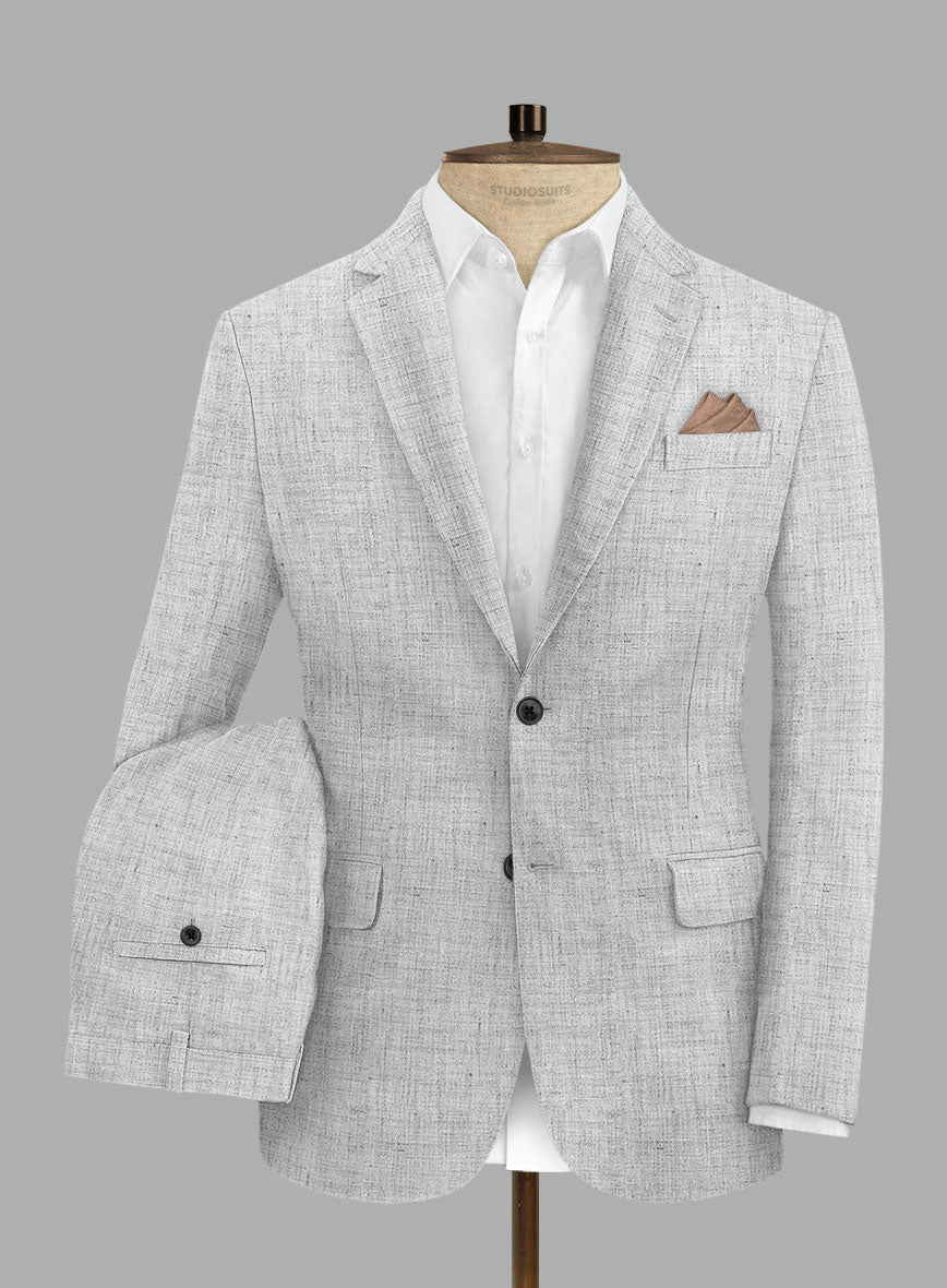 Solbiati Haze Gray Linen Suit – StudioSuits