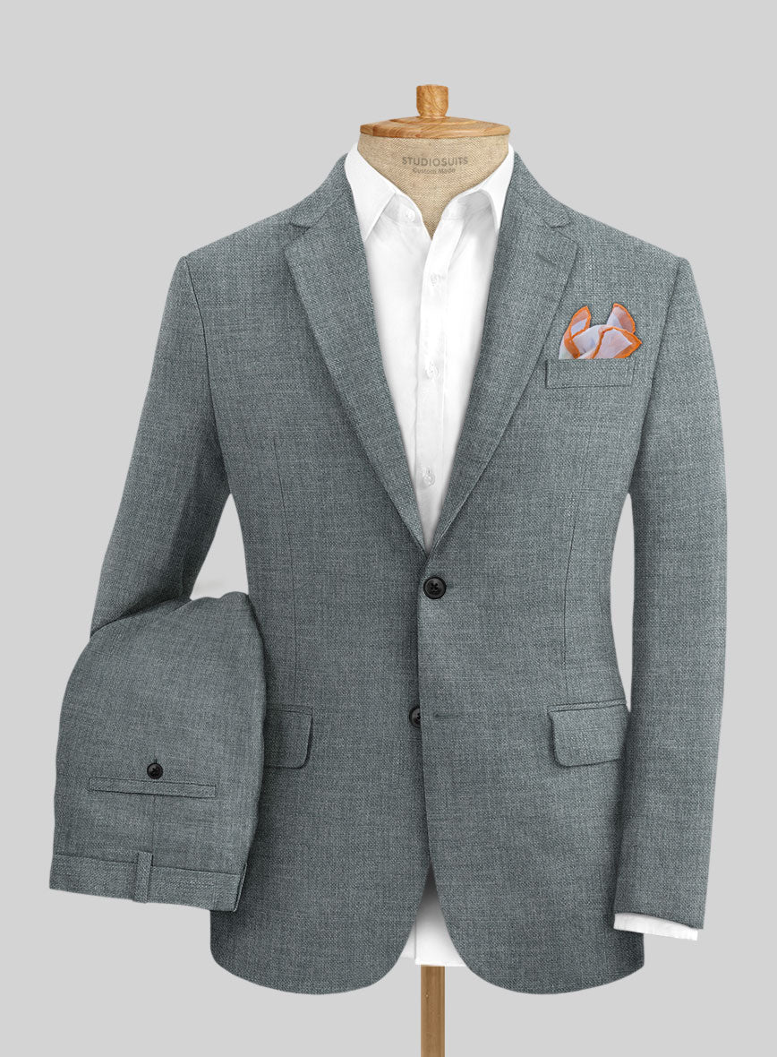Solbiati Stone Gray Linen Suit – StudioSuits