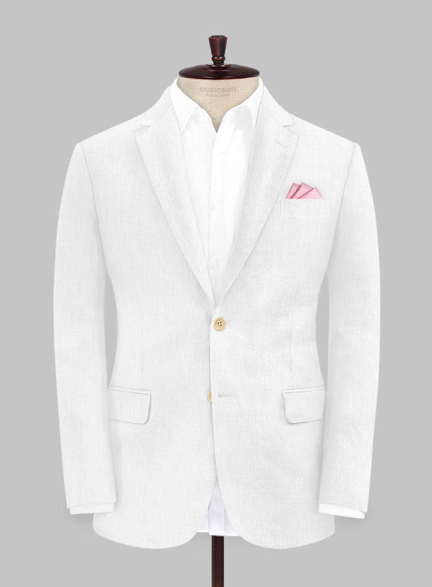 Solbiati White Linen Jacket – StudioSuits
