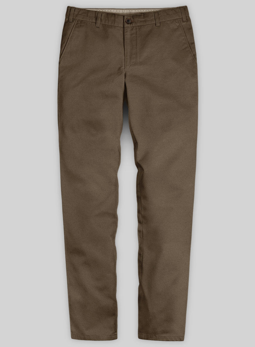 Washed Stretch Summer Brown Chino Pants – StudioSuits