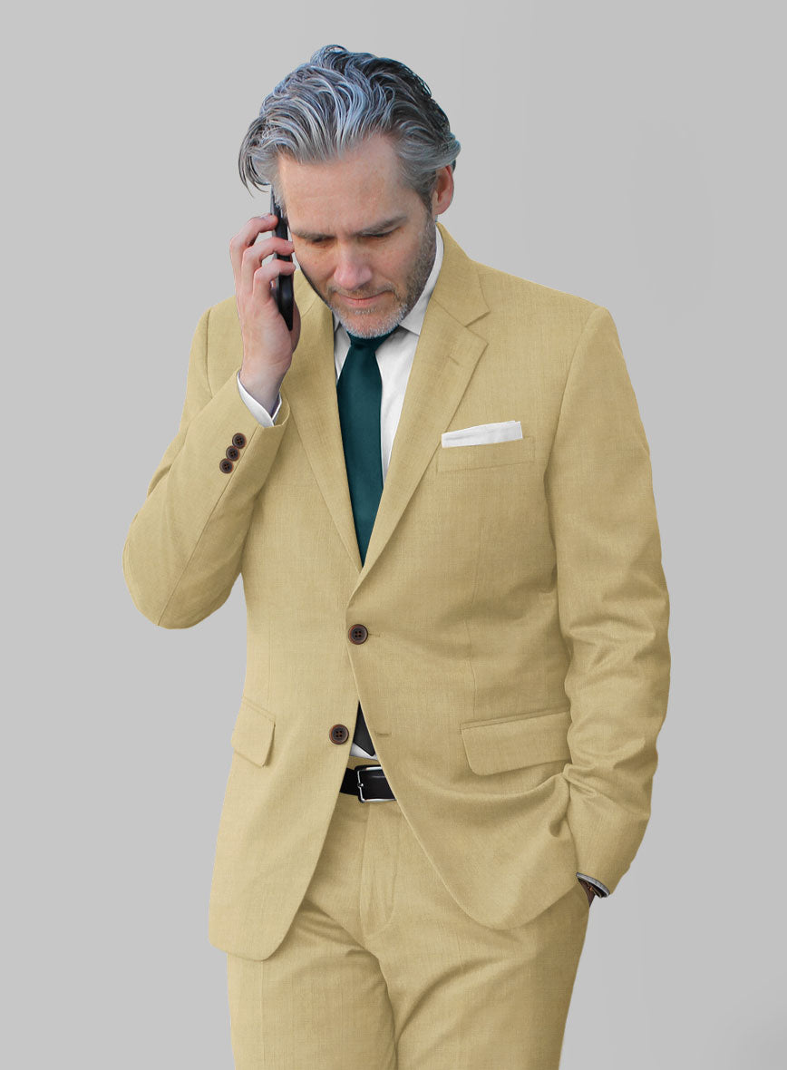 Stretch Beige Wool Jacket – StudioSuits