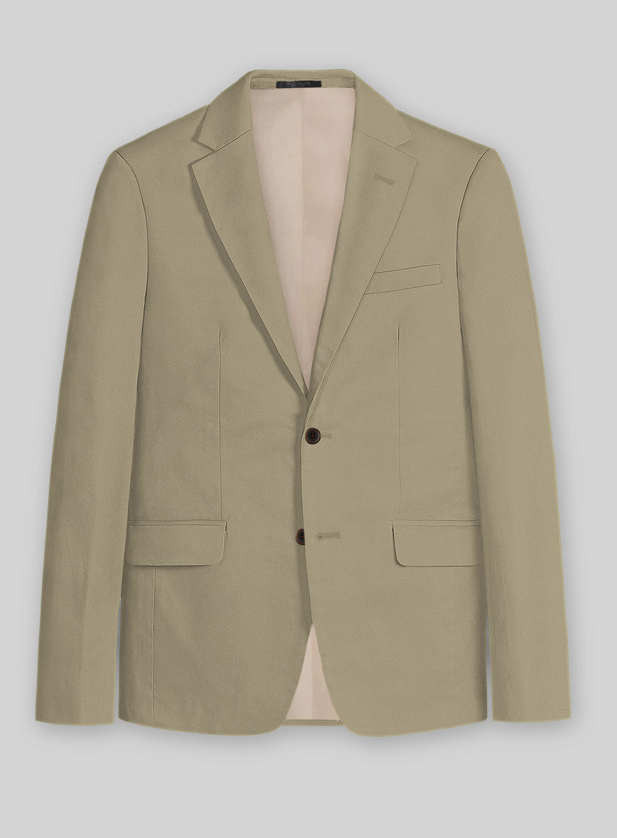 Stretch Summer khaki Chino Jacket – StudioSuits