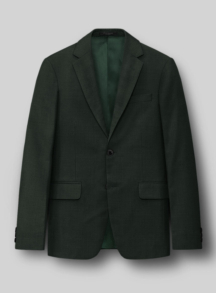 Stretch Green Wool Jacket – StudioSuits
