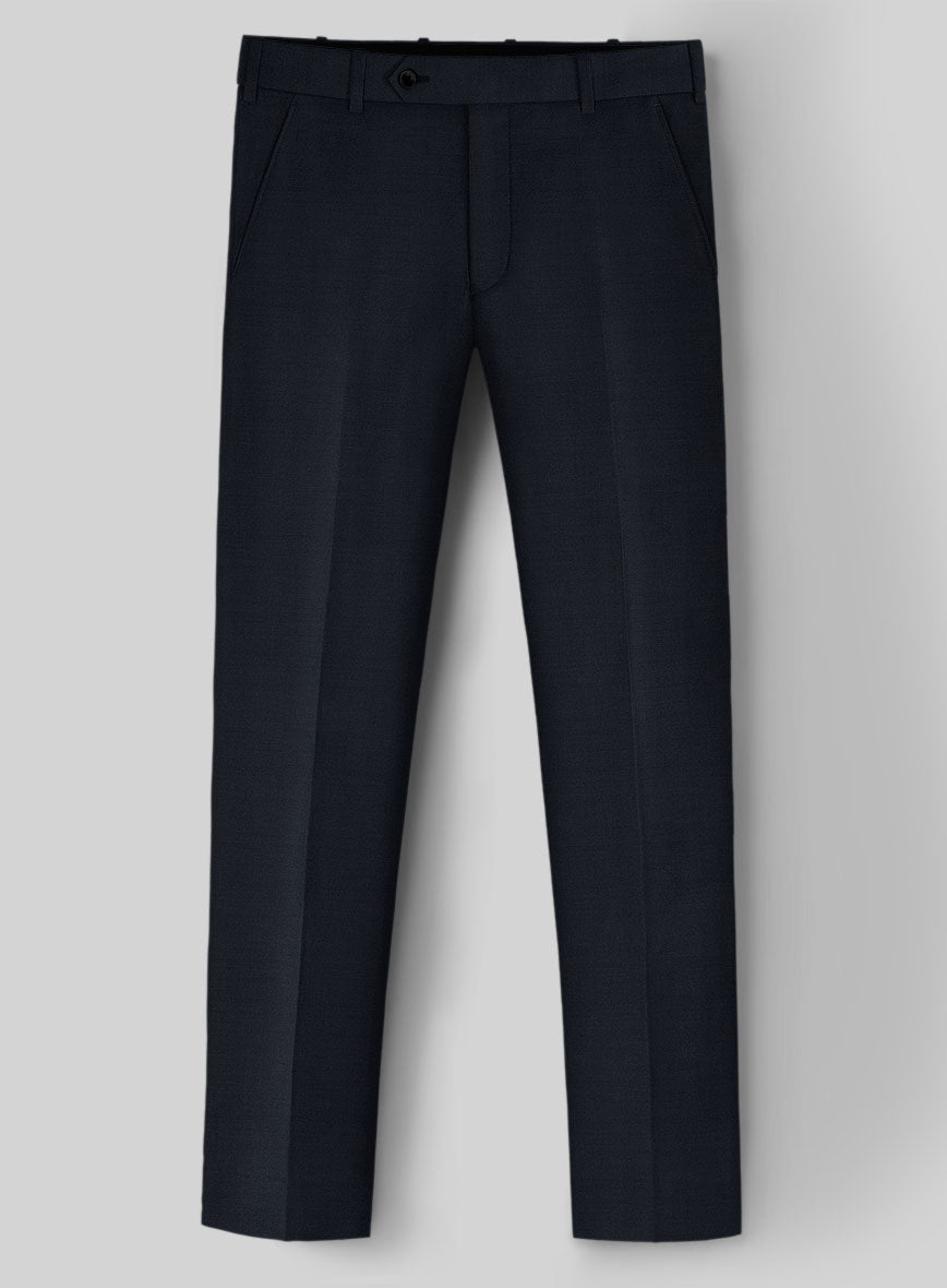 Super Blue Satin Wool Pants – StudioSuits